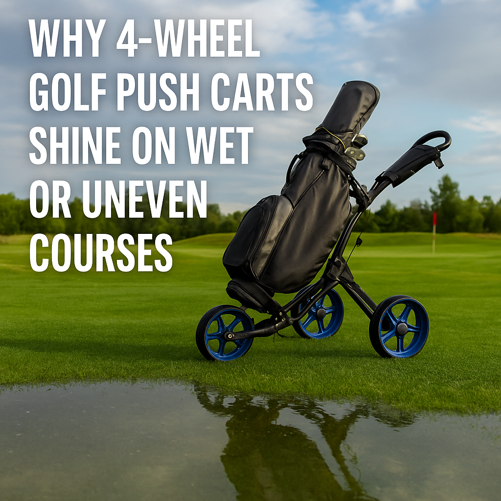 Why 4-Wheel Golf Push Carts Shine on Wet or Uneven Courses – Caddytek